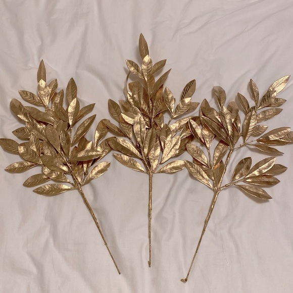 Afloral | Accents | 3 Faux Gold Stems | Poshmark